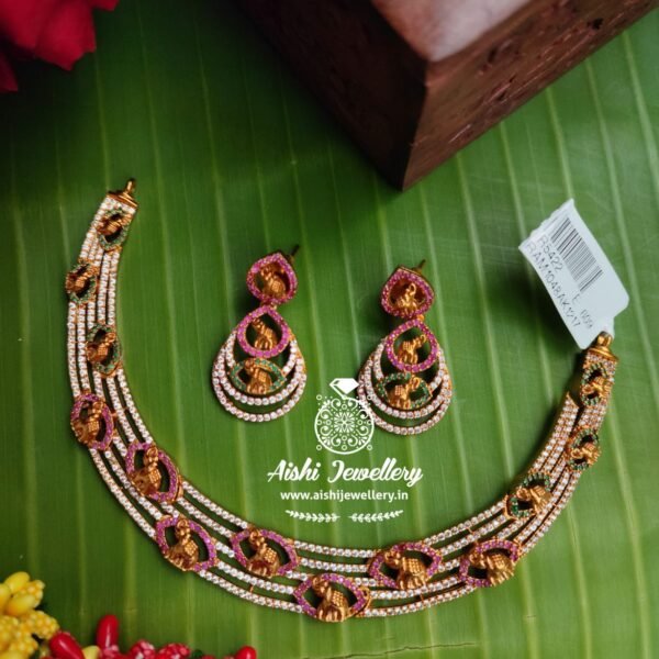 Lakshmi Pipe Neck Set-N366 - Aishi Jewellery - Buy Fashion & Imitation ...